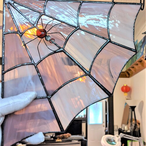 Stained Glass Spider Web - Etsy