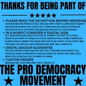 Hands off Our Democracy, Fight Oligarchy Foam Board Sign, Protest Sign ...