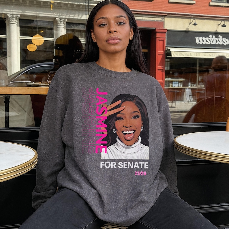 Jasmine Crockett for Senate 2026 T-shirt, Long Sleeve, Sweatshirt ...