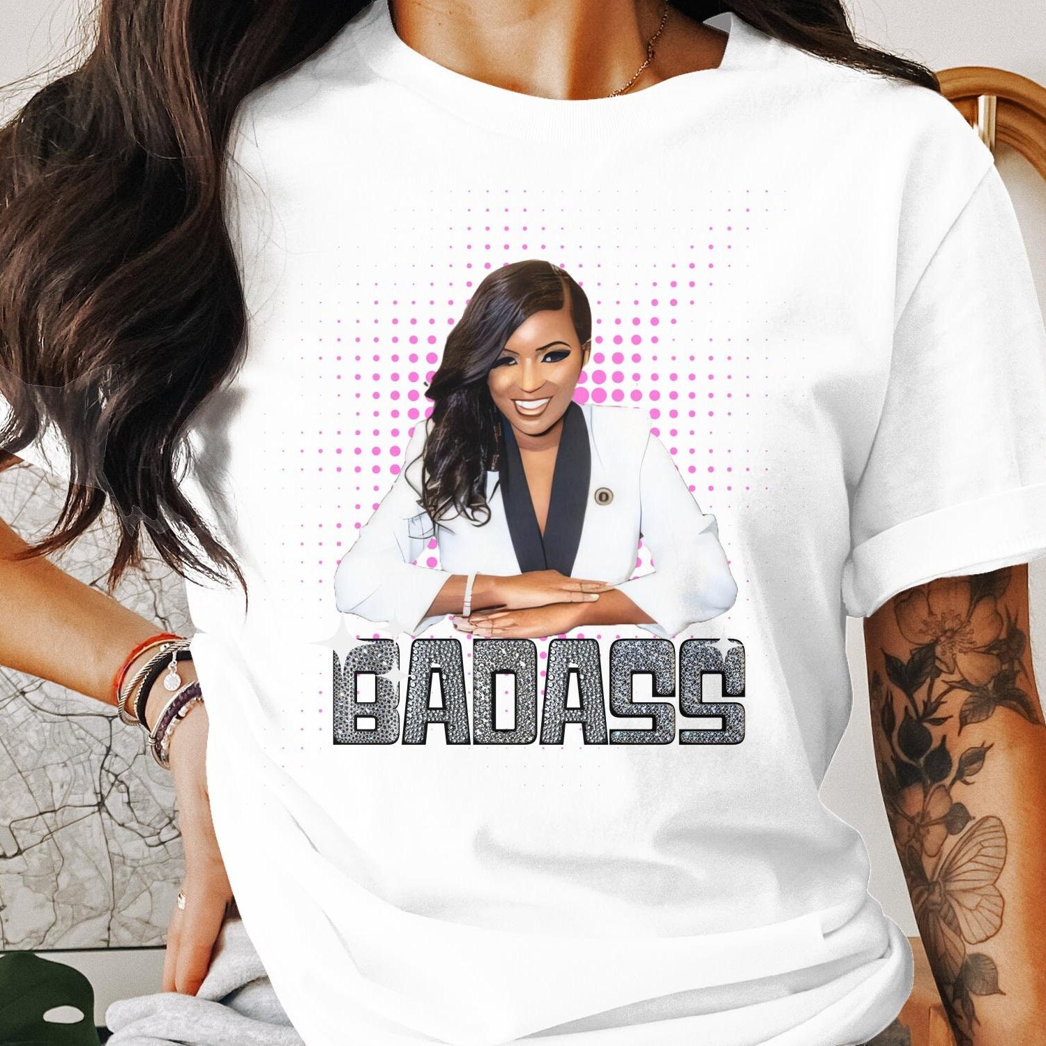 Badass Jasmine T-shirt, US House Representative Jasmine Crockett ...