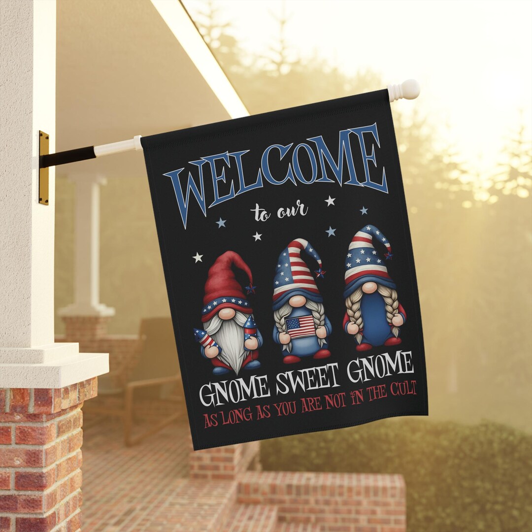 Anti MAGA Not in the Cult Flag Banner, Garden Decor, Anti Trump Anti ...