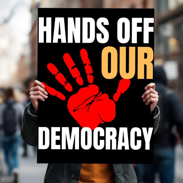 Hands off Rally Printable Sign - Etsy