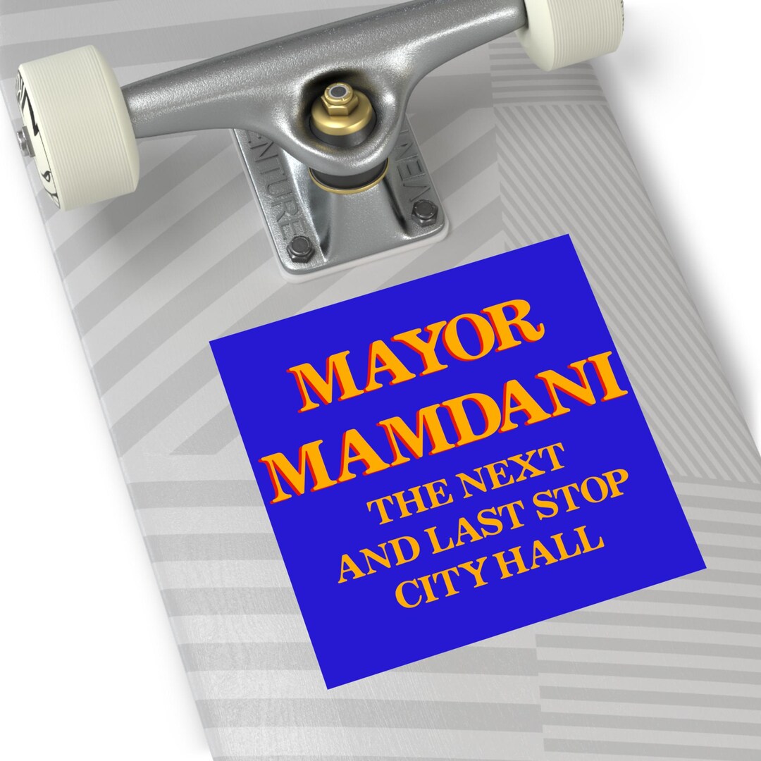 Zohran Mamdani NYC Mayor Vinyl Sticker, New York City, Democratic ...