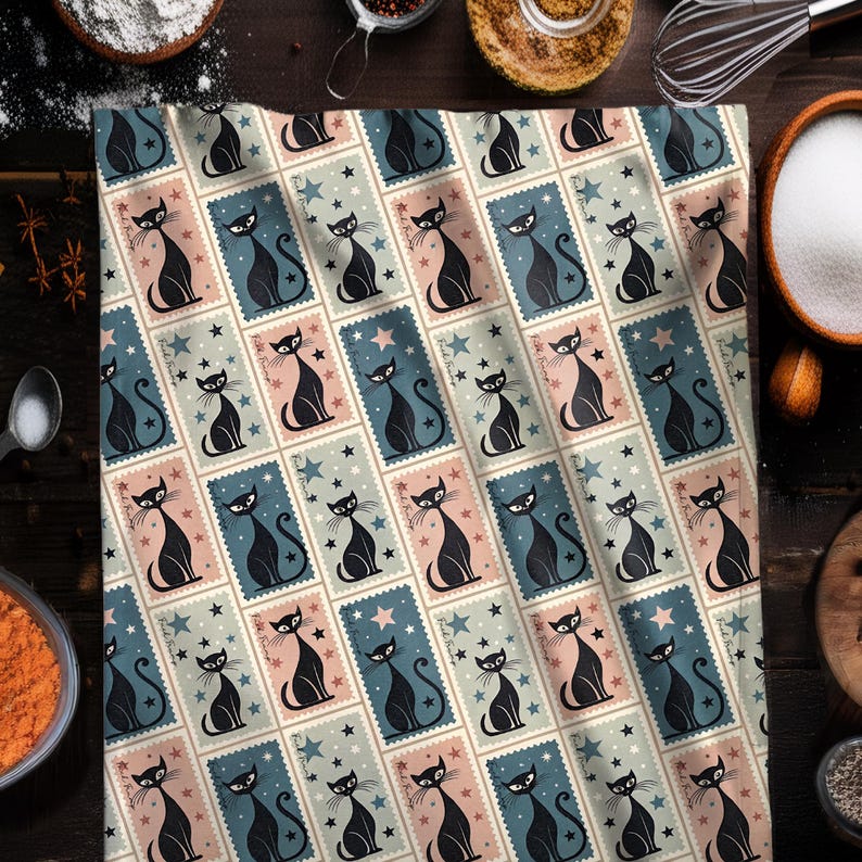 Subtle F Trump Kitchen Towels, Mid Century Mod Cats, Anti Trump Dish ...