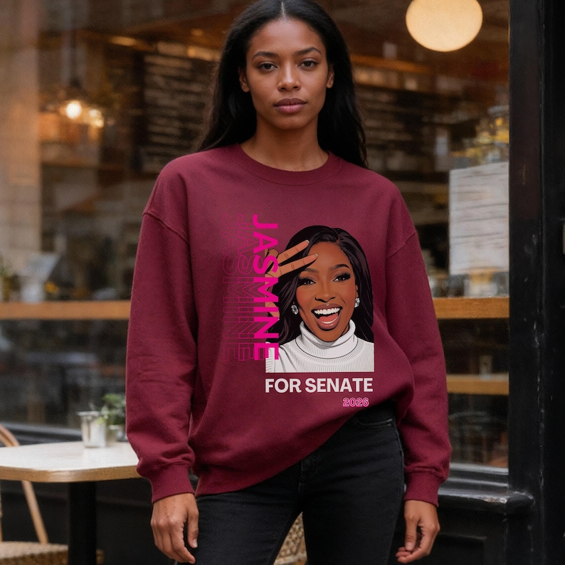 Jasmine Crockett for Senate 2026 T-shirt, Long Sleeve, Sweatshirt ...