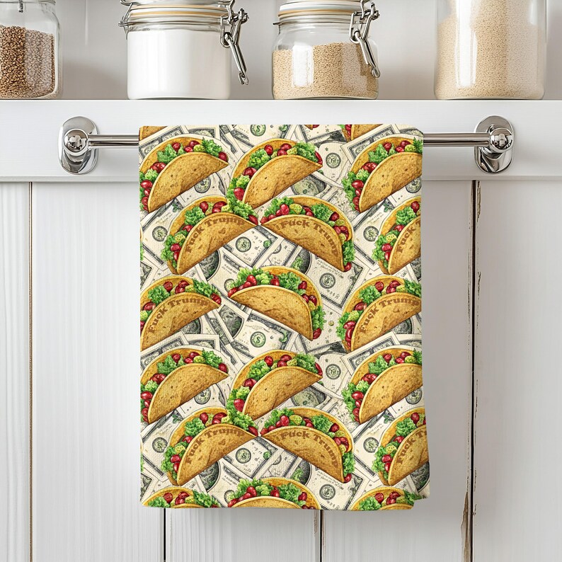 Subtle F Trump Kitchen Towel, , Liberal Leftist Gag Gift, Anti Trump ...