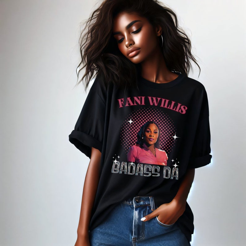 Fani Willis Badass DA T-shirt, Fultion County District Attorney Tee ...