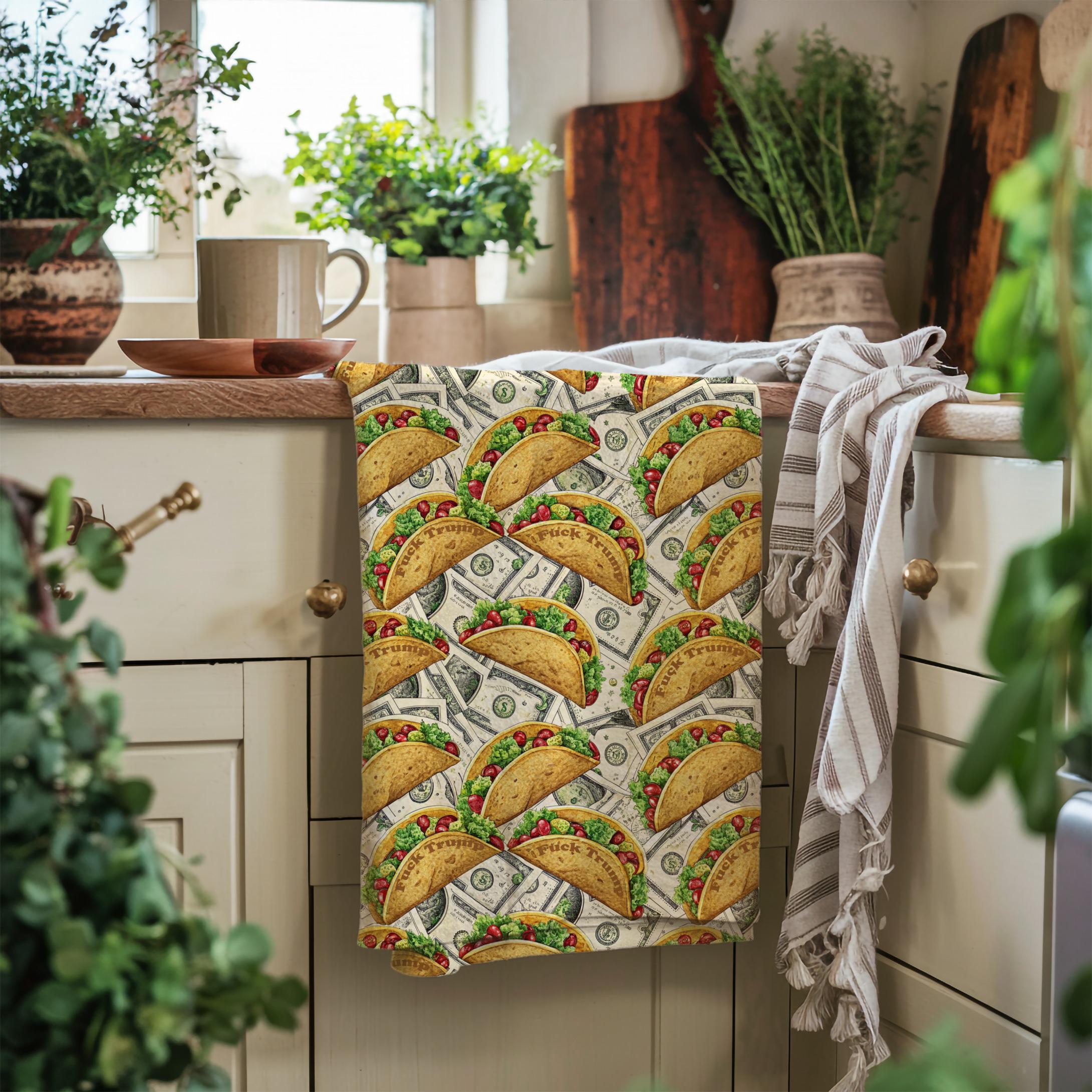 Subtle F Trump Kitchen Towel, , Liberal Leftist Gag Gift, Anti Trump ...