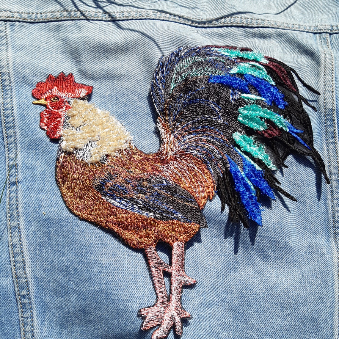 Moks461 Bird Patch Large Patch Rooster Patch - Etsy