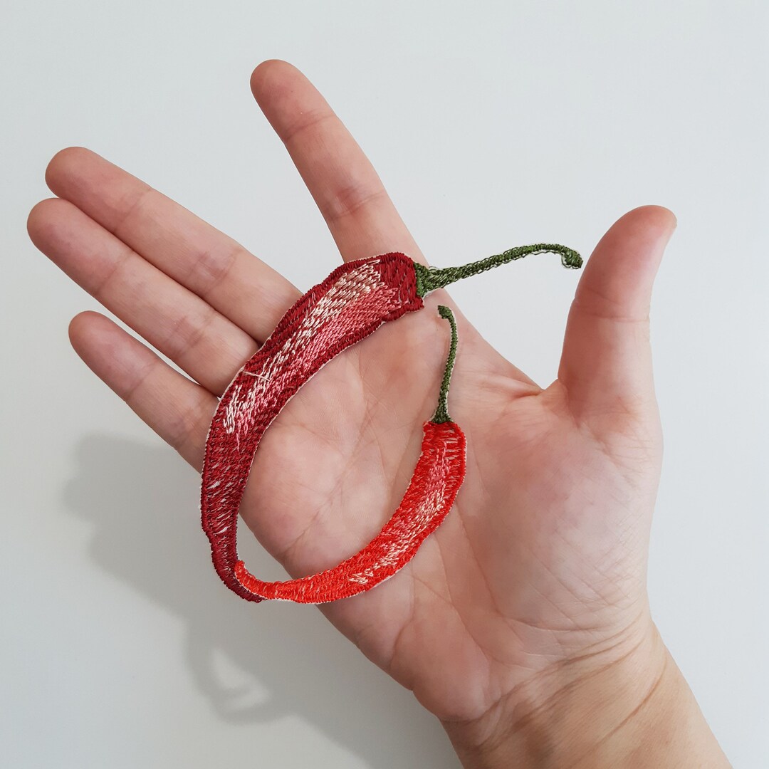 Moks443(p) Chili Patch - Embroidery Patch - Hot Seasoning Patch - Sew ...