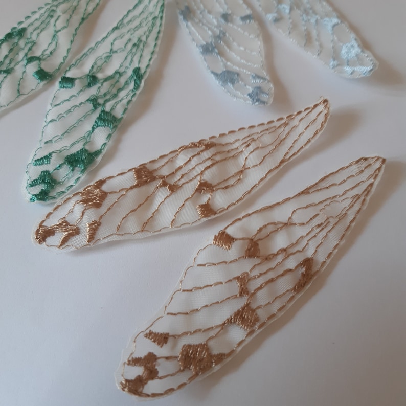 Moks459 Cicada Wings Set 3 Pairs of Different Colors Embroidered Patch ...
