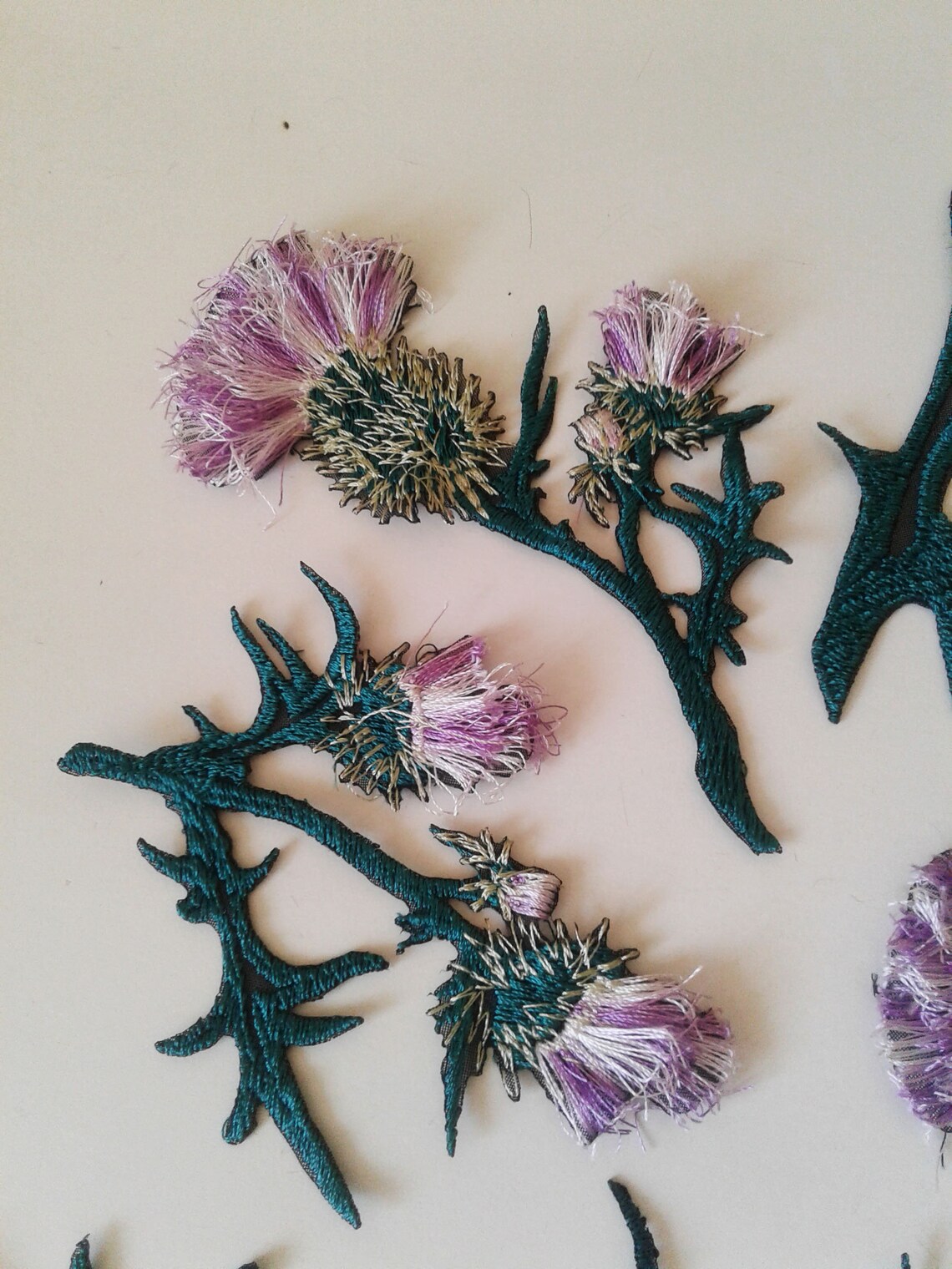 Moks185p Set of Thistle Flower Patches | Etsy