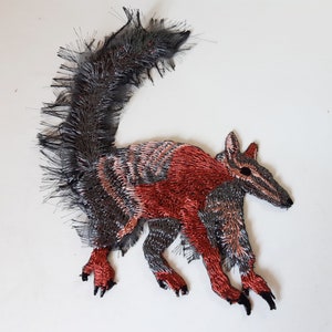 Moks311p Numbat Animal Embroidered Patch, Insectivorous Marsupial Patch ...