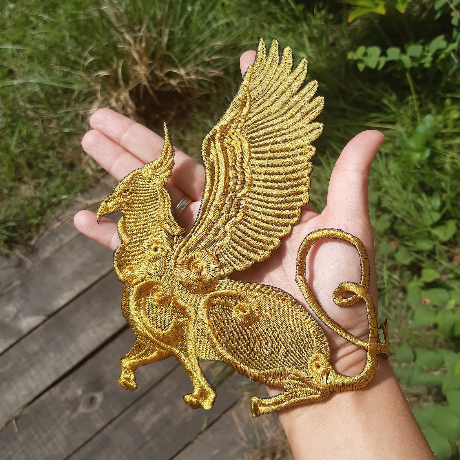 Moks525 Griffin Large Patch Mythological Сreature Heraldry - Etsy