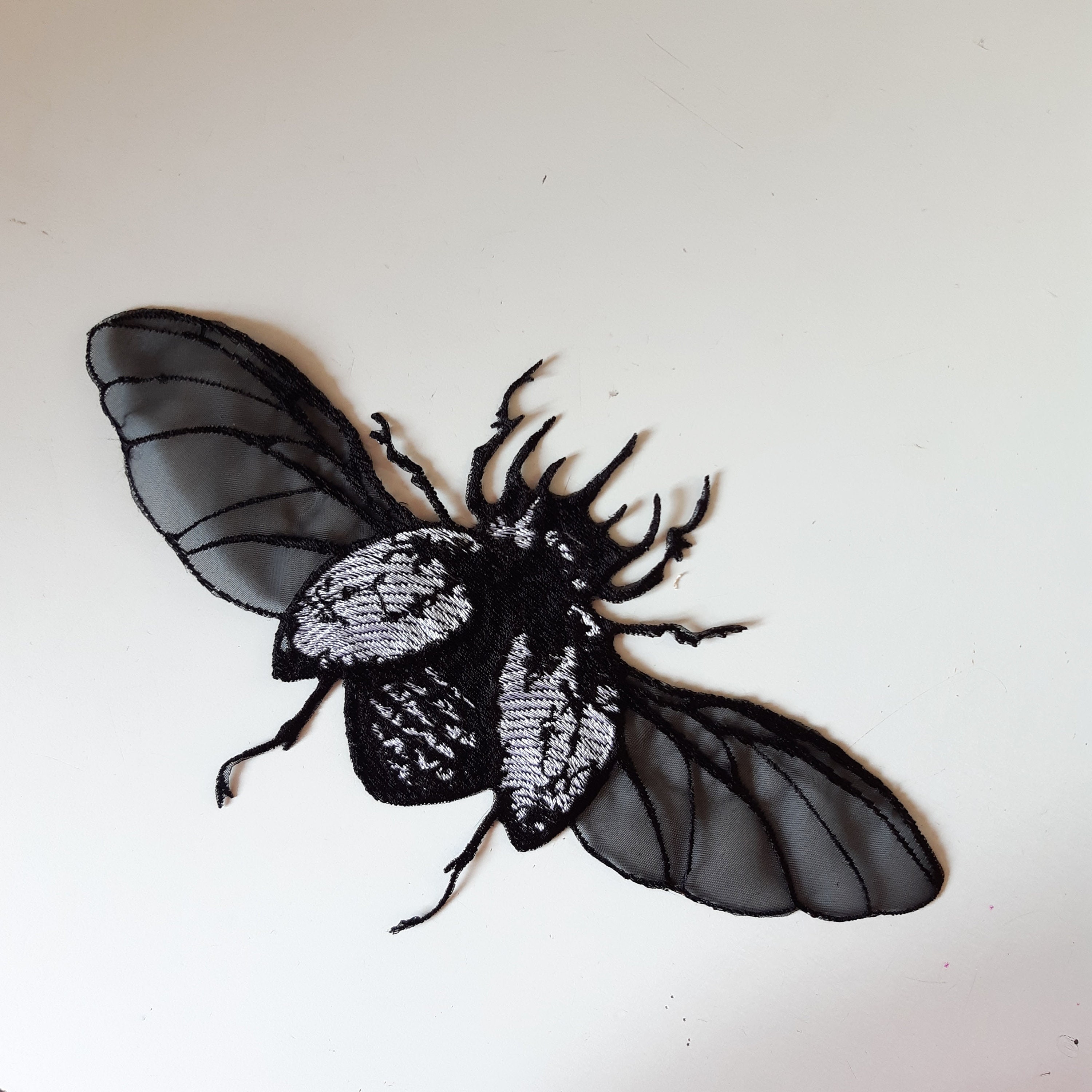 Moks380p bug embroidery patch insect patch nature art | Etsy