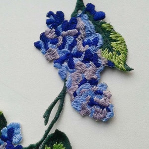 Moks104(p) Set 2 Pieces Branch of Lilac Flowers Embroidered Patch - Etsy