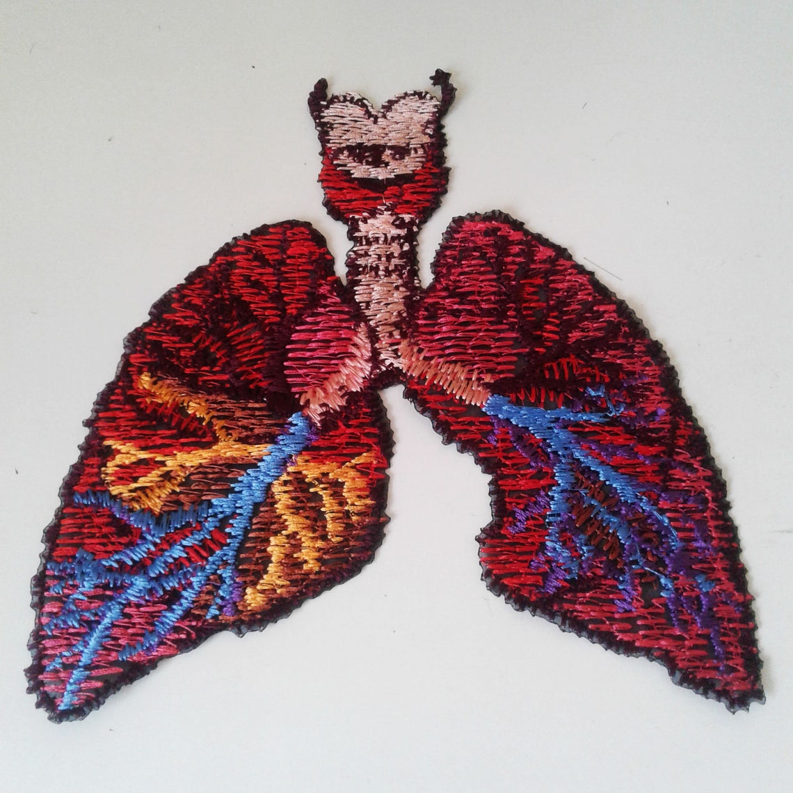 Moks190p Lungs Embroidered Patch Human Organs Patch - Etsy