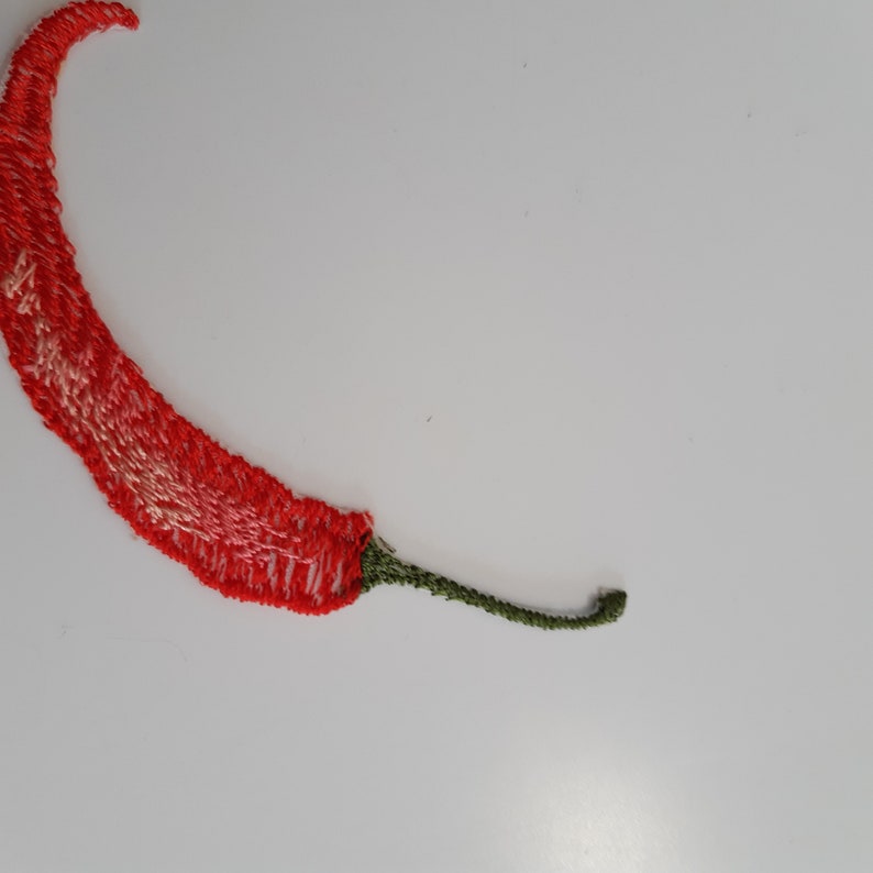 Moks443p Chili Patch Embroidery Patch Hot Seasoning - Etsy