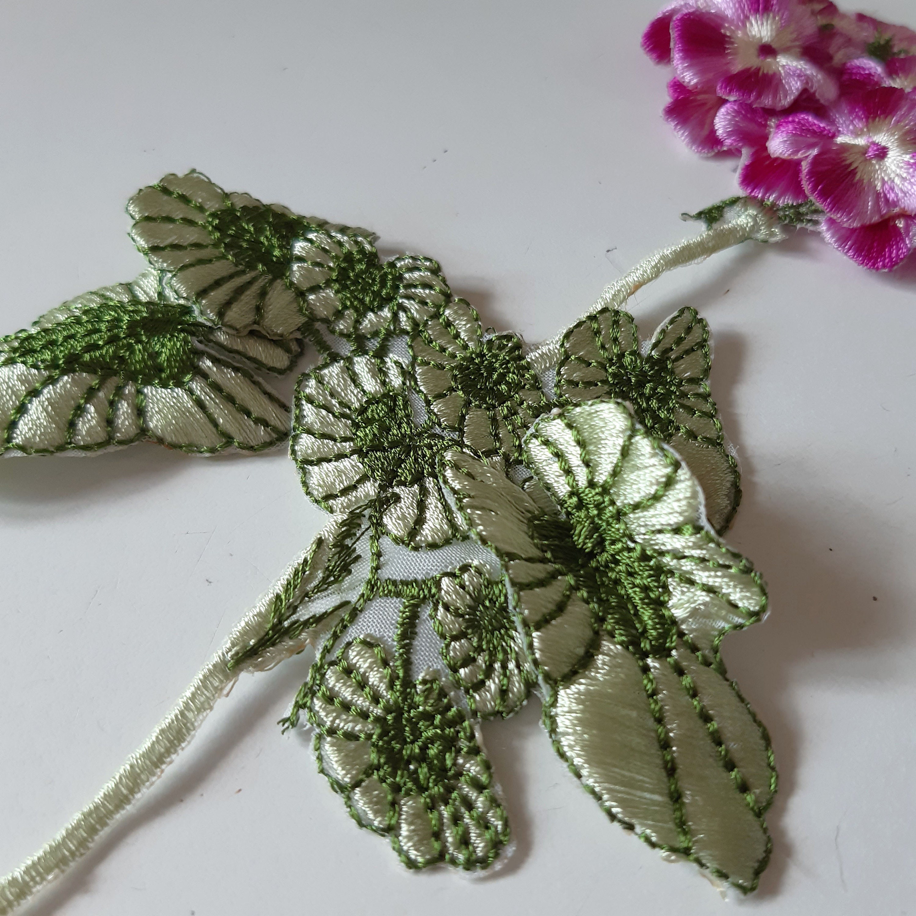 Moks379p Set Flower Embroidered Patch Designer Patch - Etsy