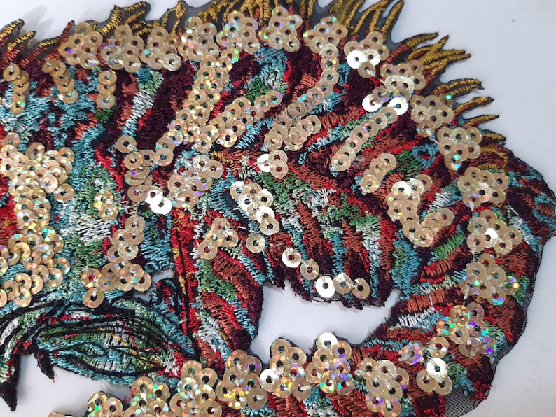 Moks300(p) Iguana Embroidered Patch, Animal Patch - Etsy