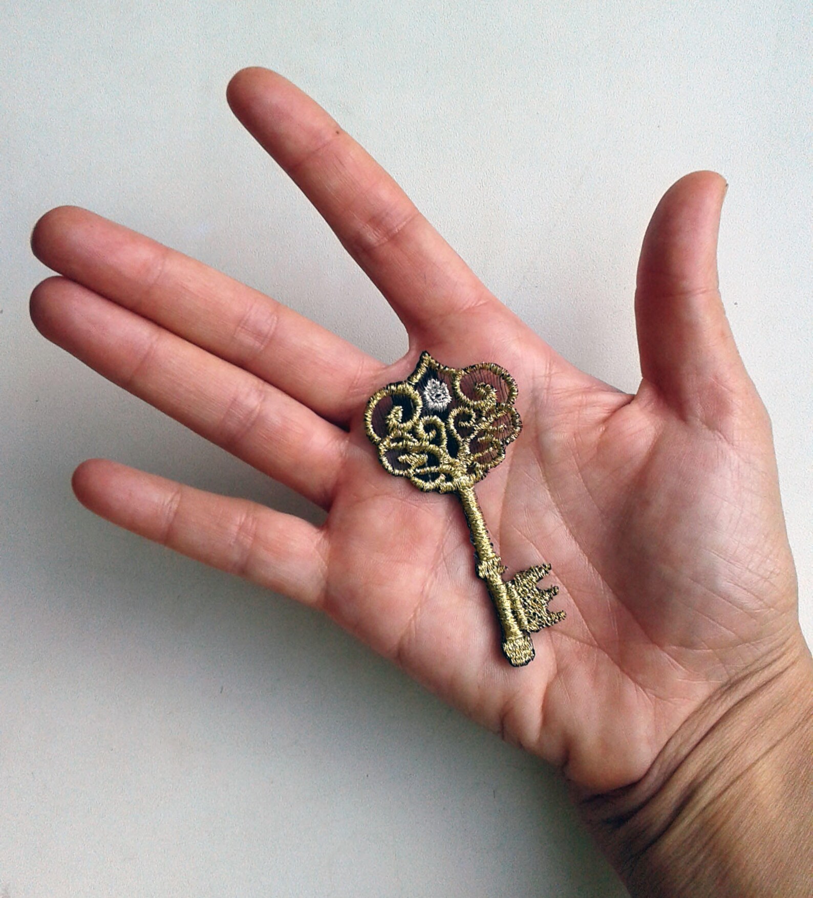 Moks43p Steampunk Embroidered Patch Key | Etsy