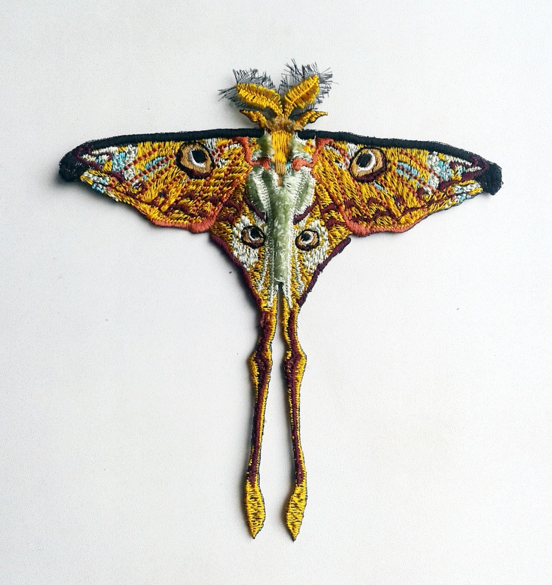 Moks133(p) Comet Moth Embroidered Patch Velvet - Etsy
