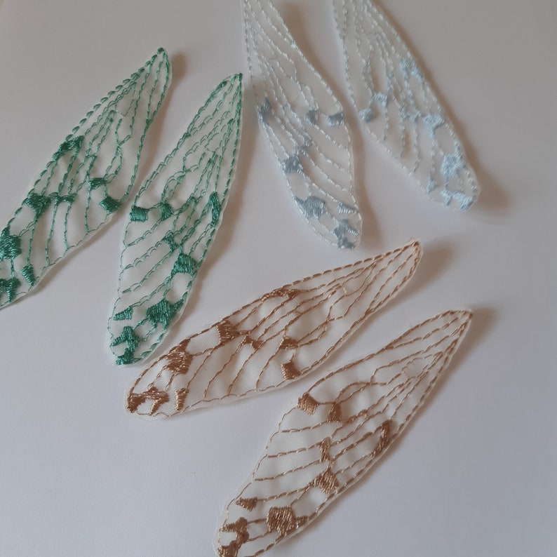 Moks459 Cicada Wings Set 3 Pairs of Different Colors Embroidered Patch ...
