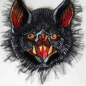Moks172(p) Bat Vampire Embroidered Patch, Patch for Backpack, Patch for ...