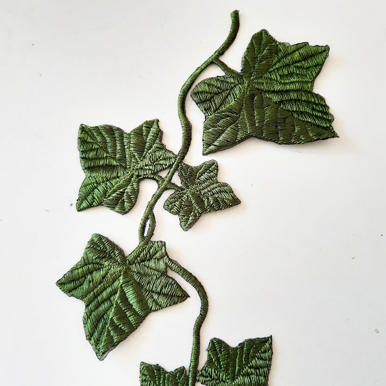 Moks541 English Ivy Embroidered Patch, Branch With Leaves - Etsy