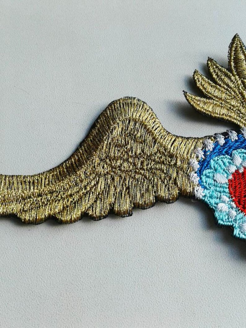 Moks119p Sacred Heart Milagro Embroidered Patch - Etsy