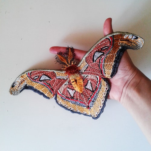 Moksp387 Large Patch Dead Head Moth Insect Embroidered - Etsy