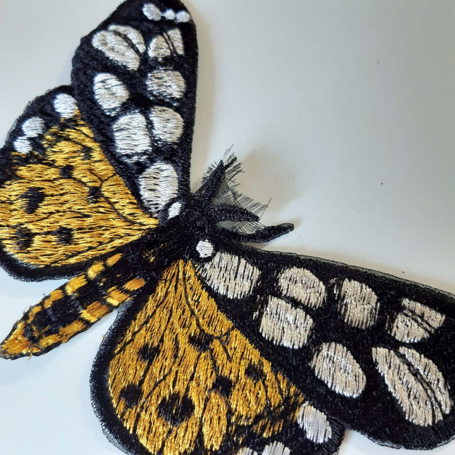 Moks375p Nature Embroidery Patch Insect Patch Cream-spot - Etsy