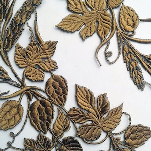 Moks75(p) 2 Pieces Set Spikelets, Hops, Birch Embroidered Patches - Etsy