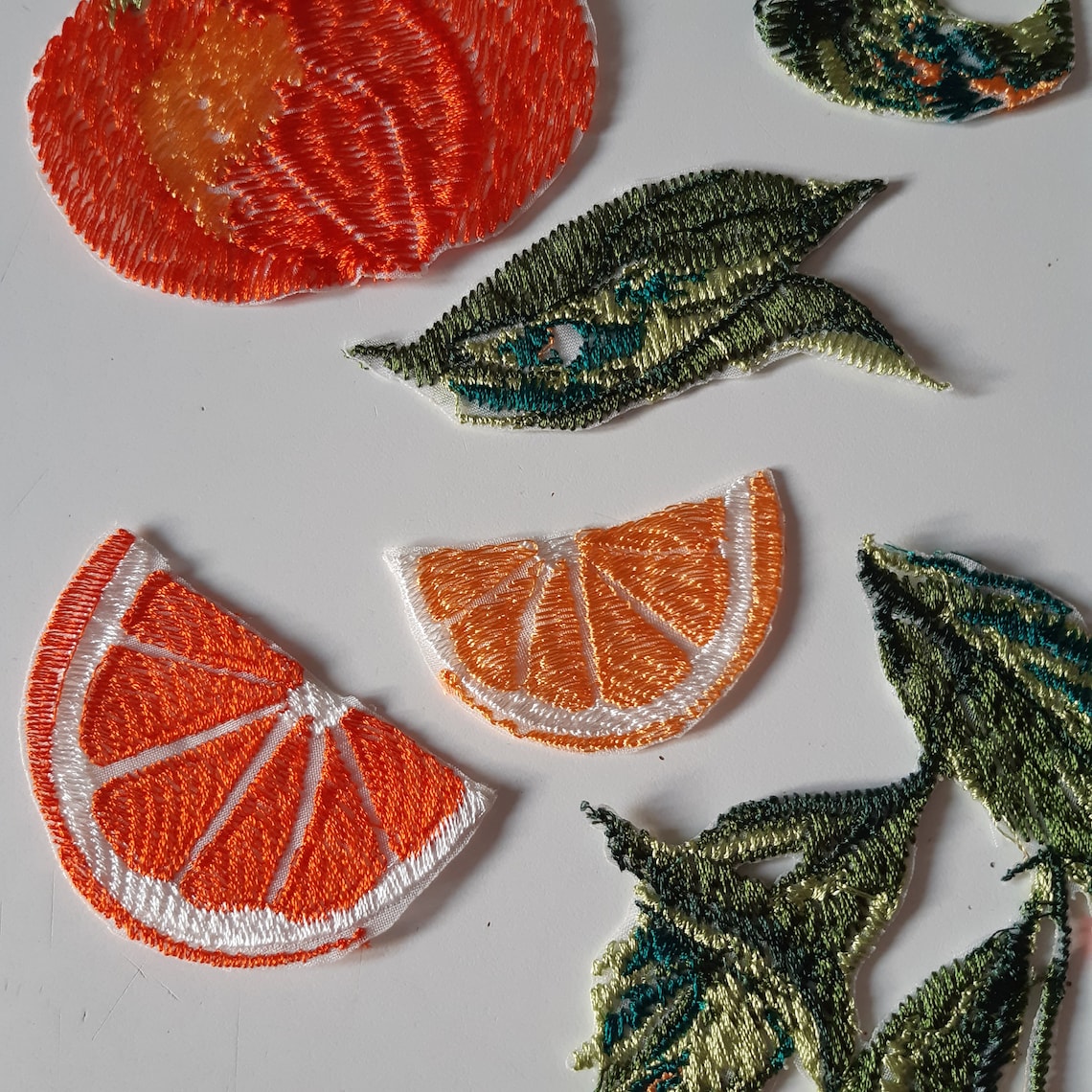 Moks417p Set Fruit Orange Patch Set Embroidered Patches | Etsy