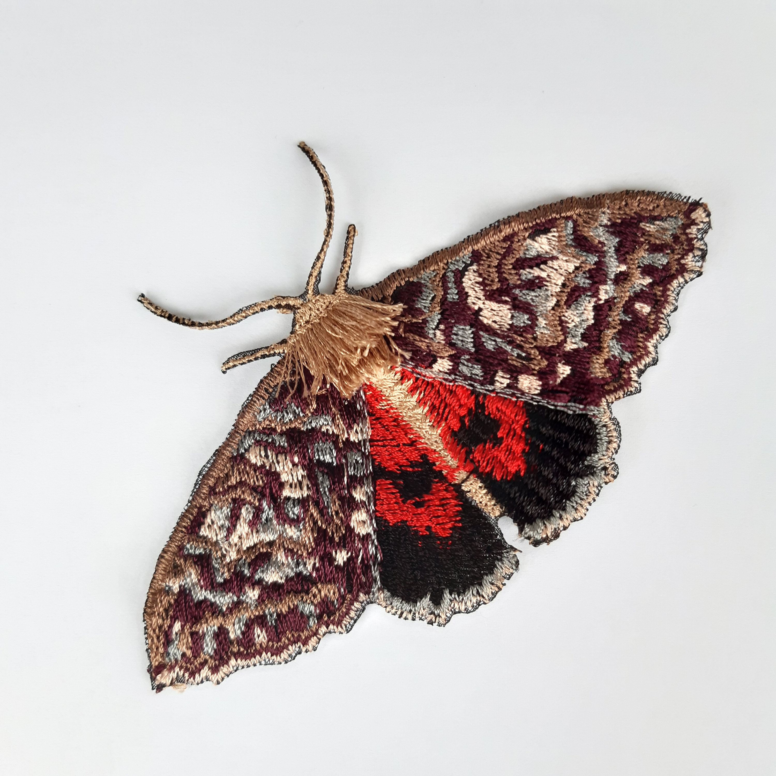 Moks554 Red Underwing Moth Patch - Etsy