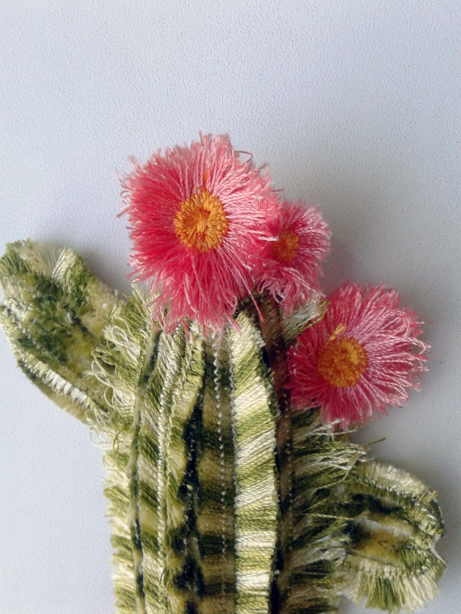 Moks141(p) Flowering Cactus Patch - Emdroidery - Etsy
