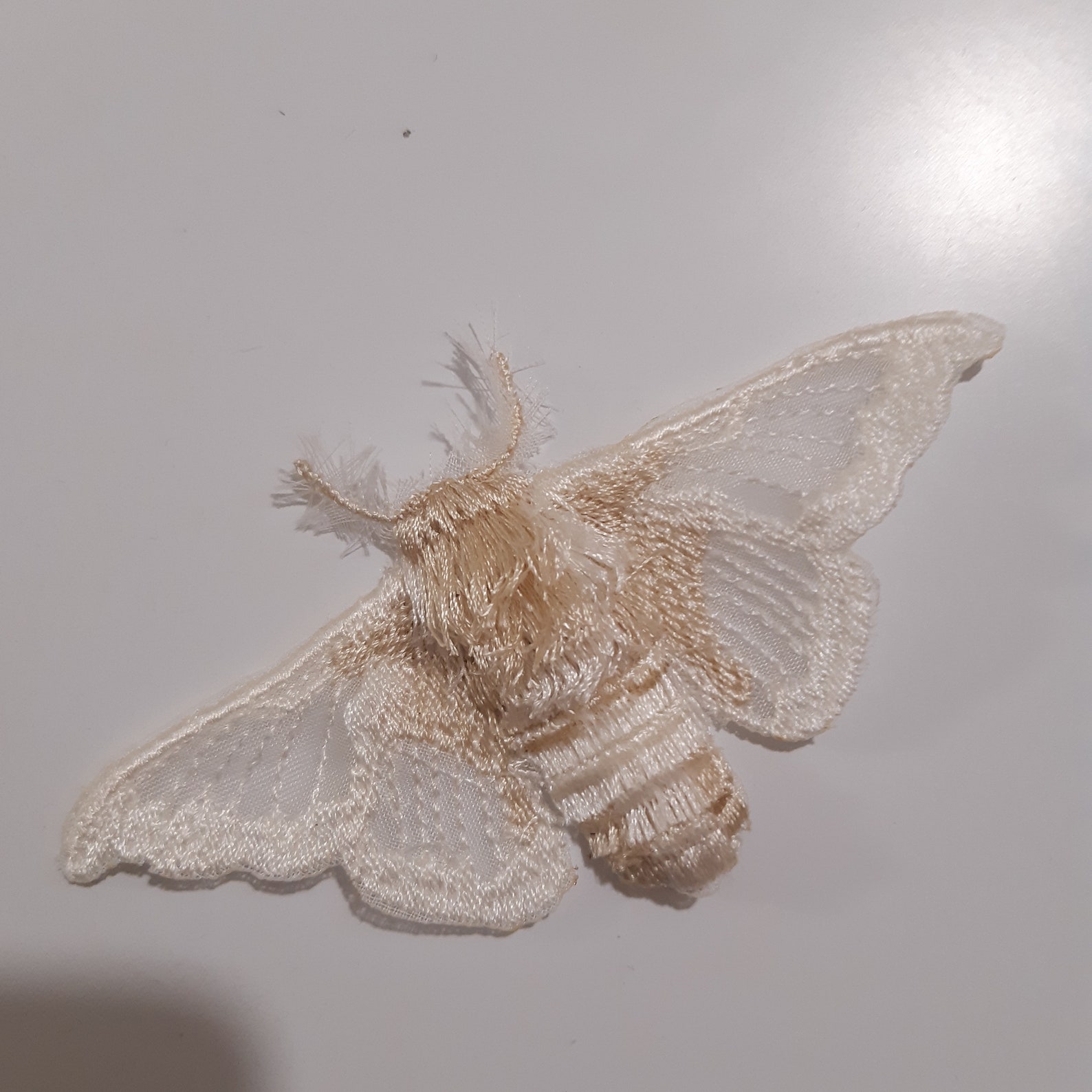 Moks413p Silk Moth Patch one Moth Silkworm Embroidery - Etsy UK