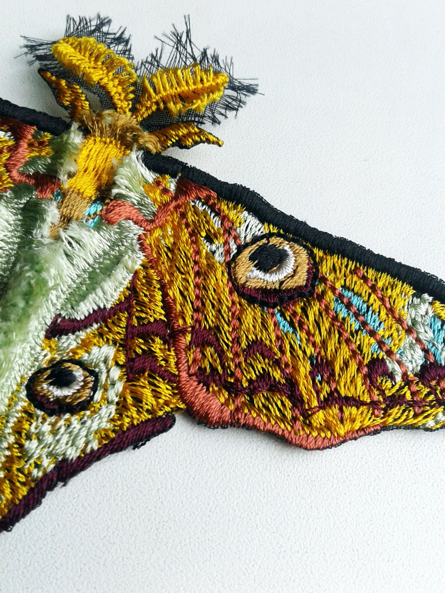 Moks133(p) Comet Moth Embroidered Patch Velvet - Etsy Canada