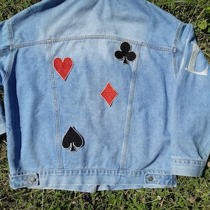 Moks475 Set Card Suit Embroidery Patch, Playing Card Suits, Spades ...