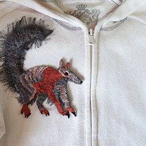 Moks311p Numbat Animal Embroidered Patch, Insectivorous Marsupial Patch ...