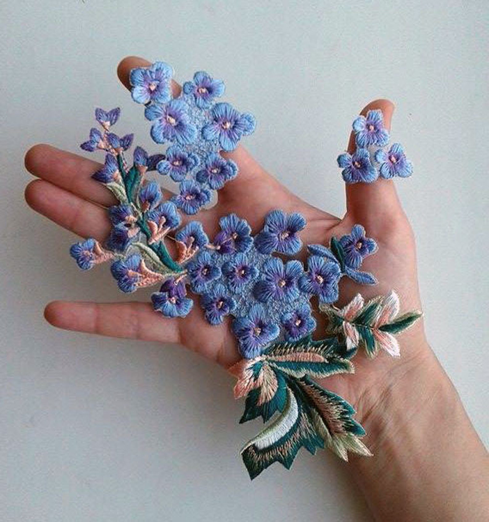 Moks30(p) Lilac Embroidery Patches - Etsy