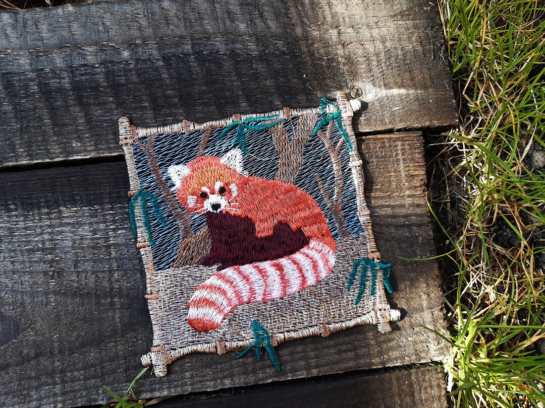 Moks309(p) Red Panda Raccoon Embroidered Patch, Animal Patch - Etsy