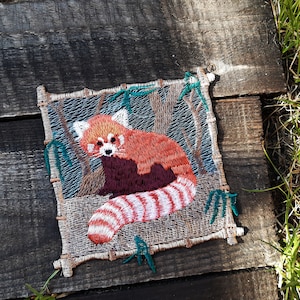 Moks309(p) Red Panda Raccoon Embroidered Patch, Animal Patch - Etsy