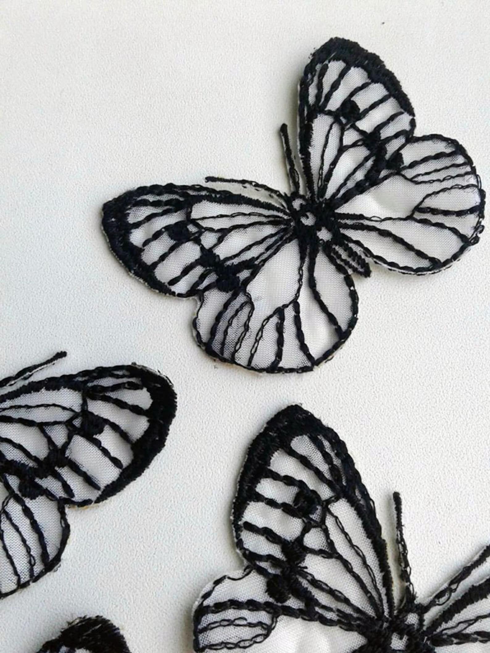 Moks110p Set of 4 Pieces Cabbage Butterfly Embroidered Patch - Etsy