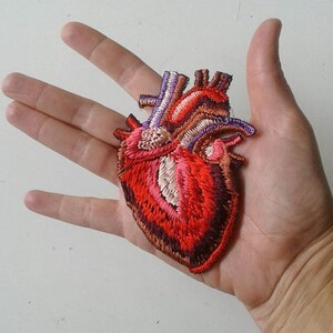 Moks152(p) Heart Patch - Anatomical Heart Patch Embroidered - Etsy
