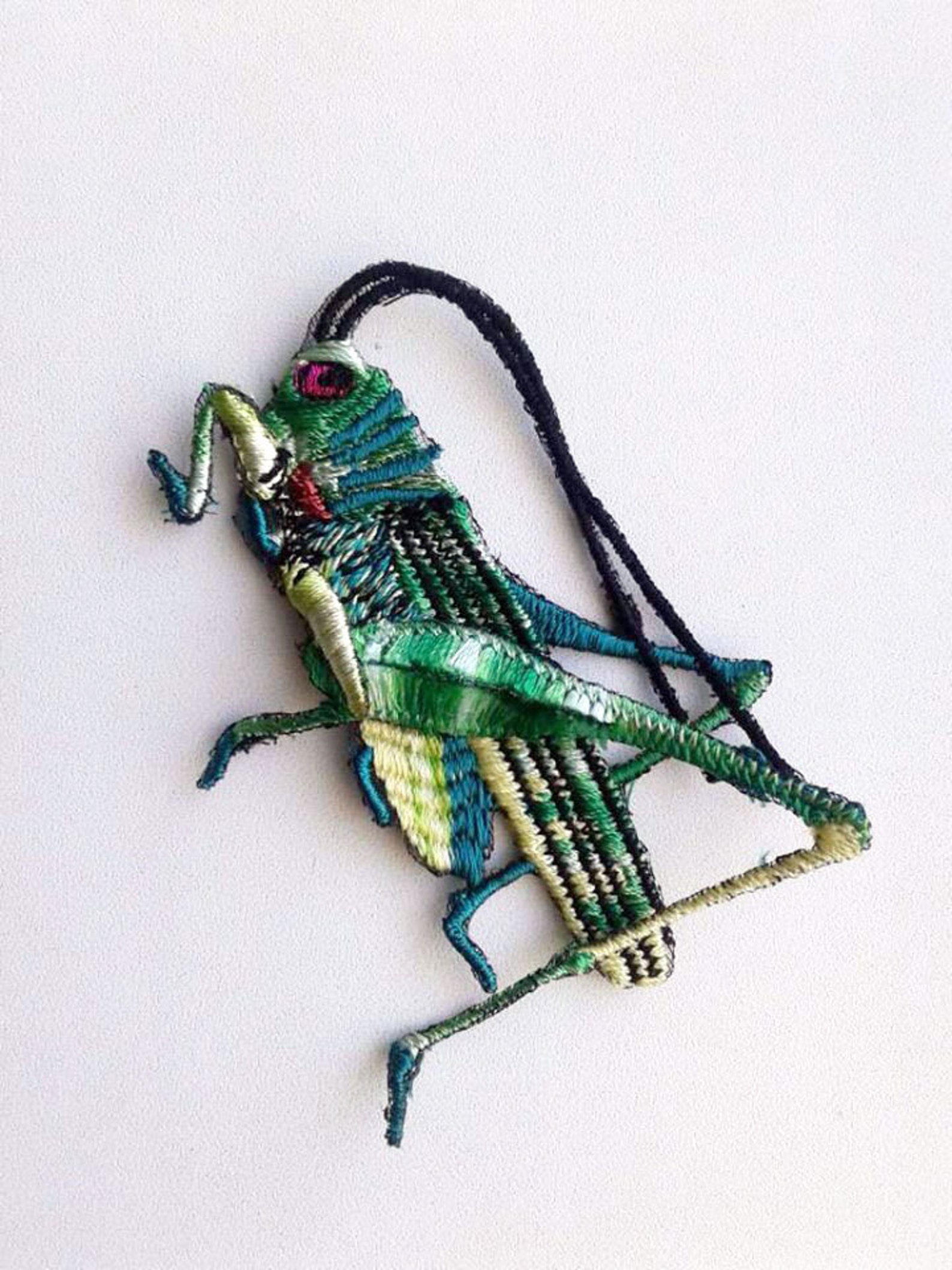Moks109(p) 3D Grasshopper Insect Bug Embroidered Patches Lace Applique ...