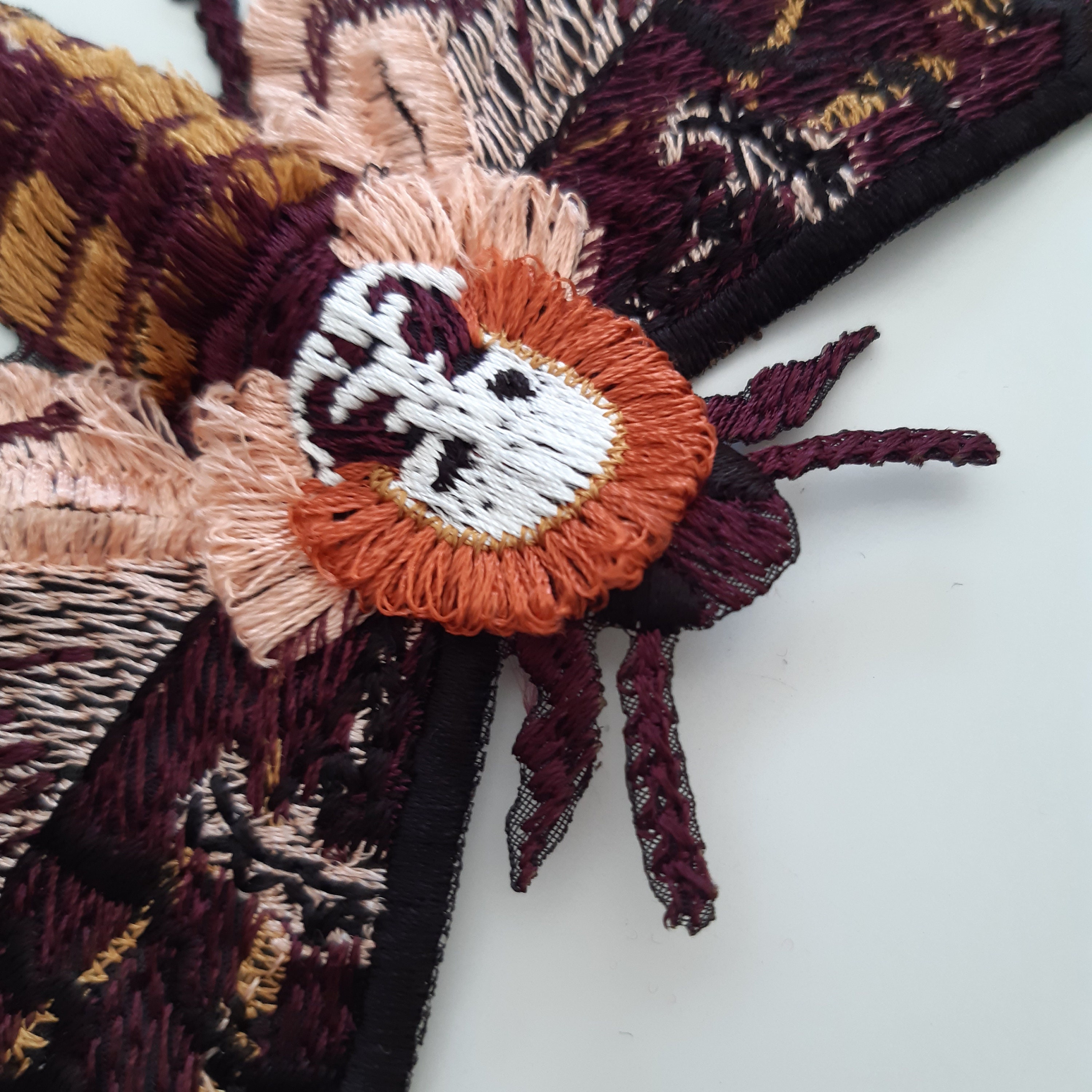 Moksp387 Large Patch Dead Head Moth Insect Embroidered - Etsy