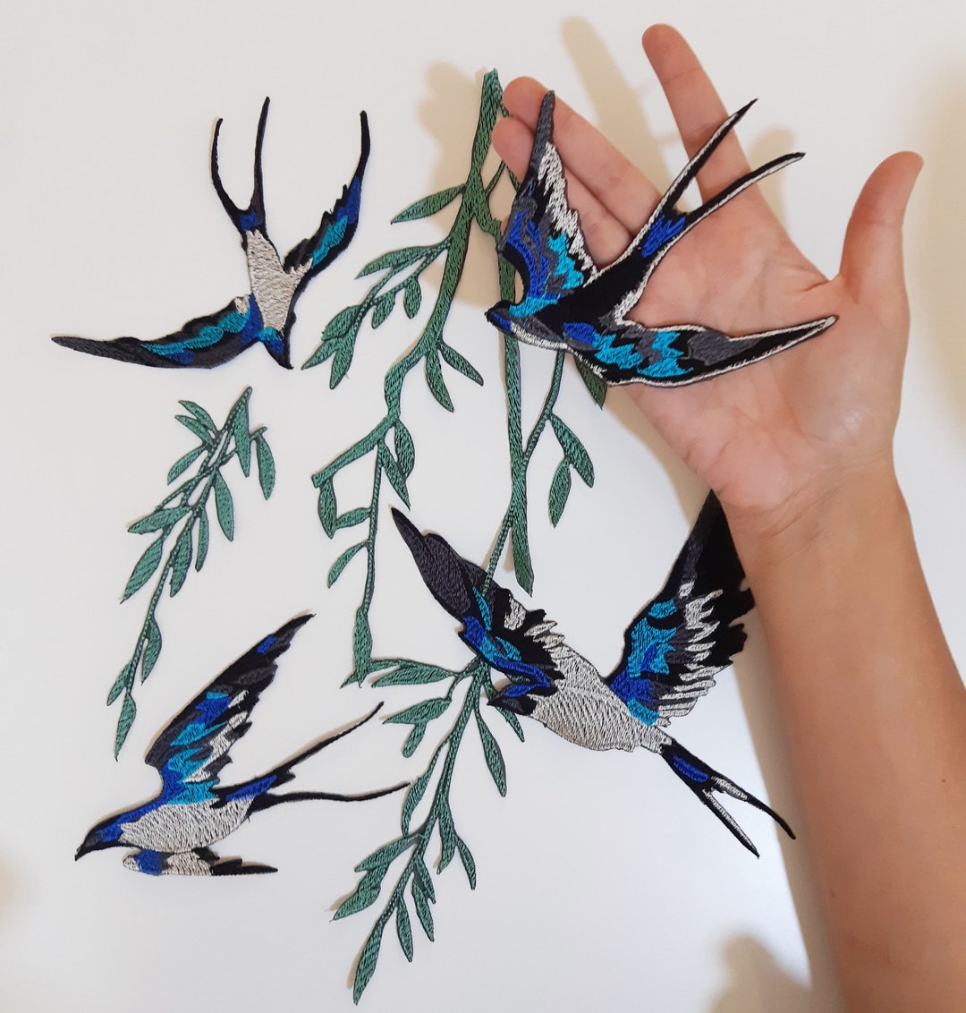 Moks327(p) Bird Patch - Embroidered Patch Set - Etsy