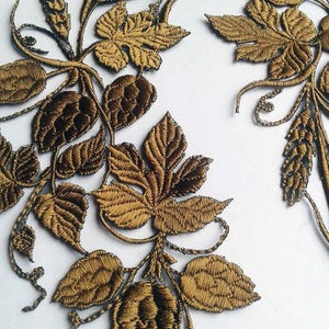 Moks75(p) 2 Pieces Set Spikelets, Hops, Birch Embroidered Patches - Etsy