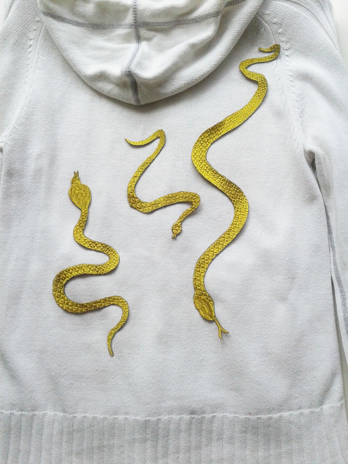 Moks240p Set of 3 Snakes Large Embroidered Patches - Etsy